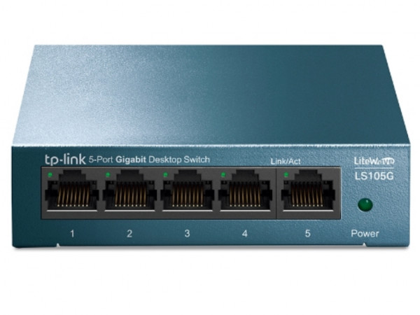 Switch TP-LINK LS105G LiteWave Gigabit 5xRJ-45101001000Mbpsmetalno kućište
