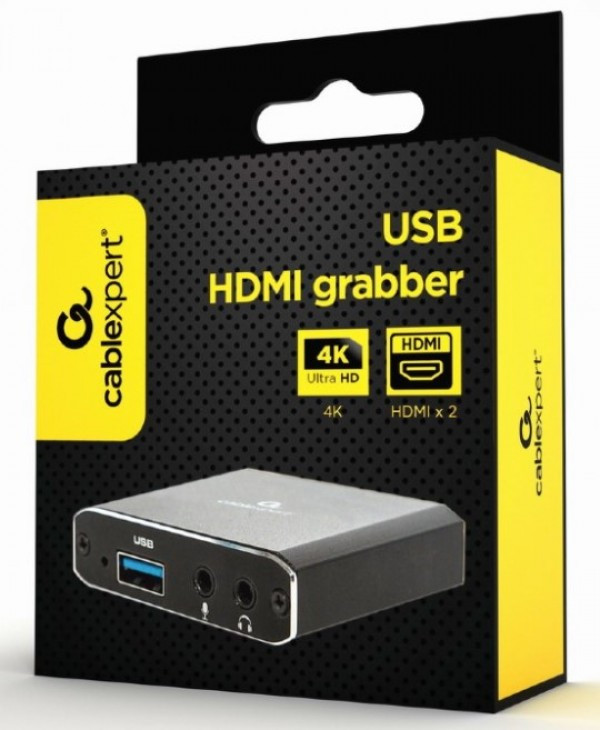 UHG-4K2-01 Gembird USB HDMI grabber, 4K, pass-through HDMI