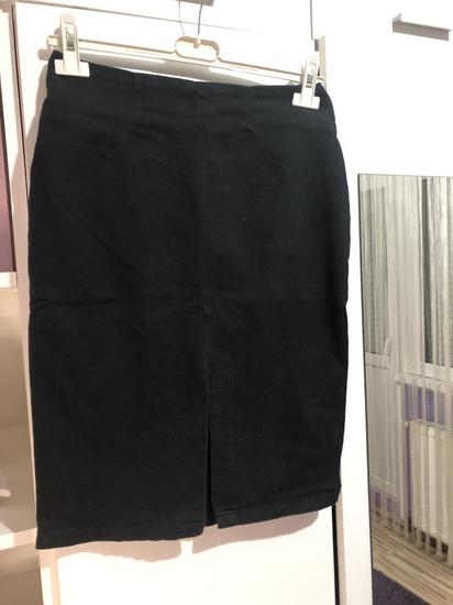 Crna teksas suknja