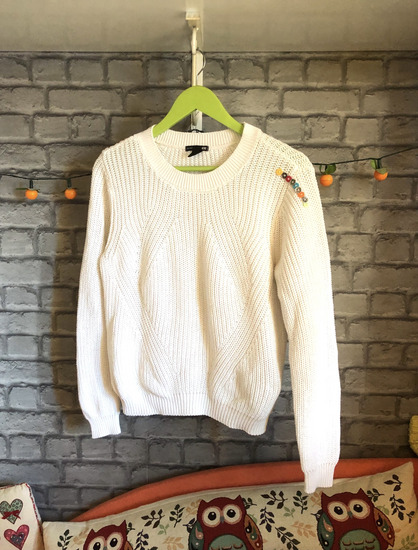 Beli končani džemper