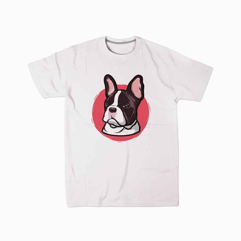 French Bulldog Red Circle majica