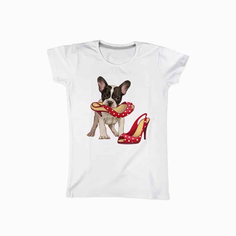 French Bulldog With Heels majica