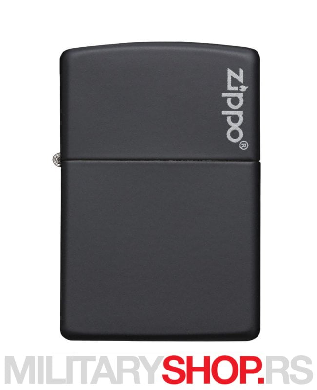 Zippo Crni Mat Sa Logom