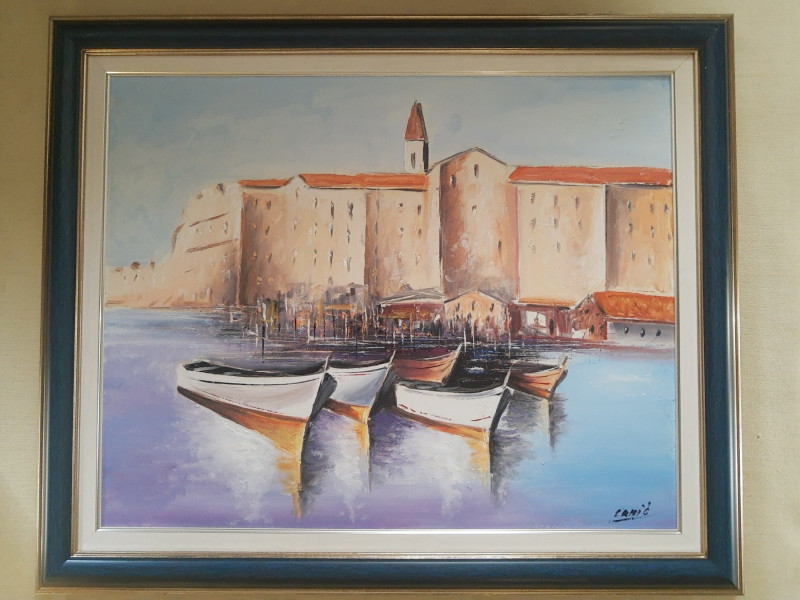 D.Canić:"Predah", uraamljena 50x60 cm.