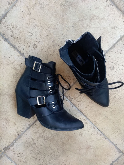 Steve Madden crne kožne čizme br 38