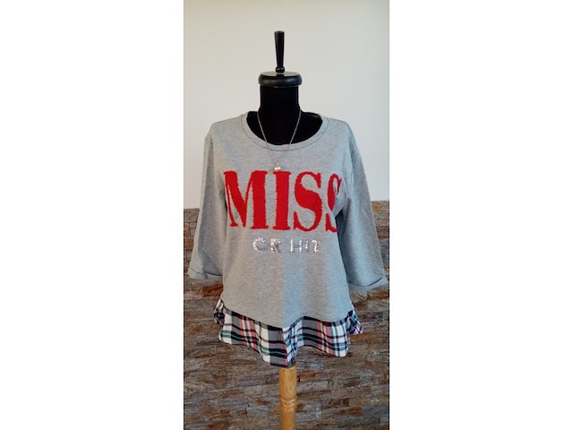 `MISS` TANJI DUKS OVERSIZE VELIČINE - NOVO