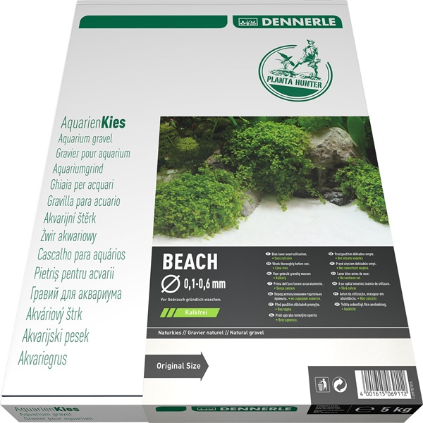 Dennerle Natural Gravel Plantahunter Beach 0,1-0,6mm 5kg