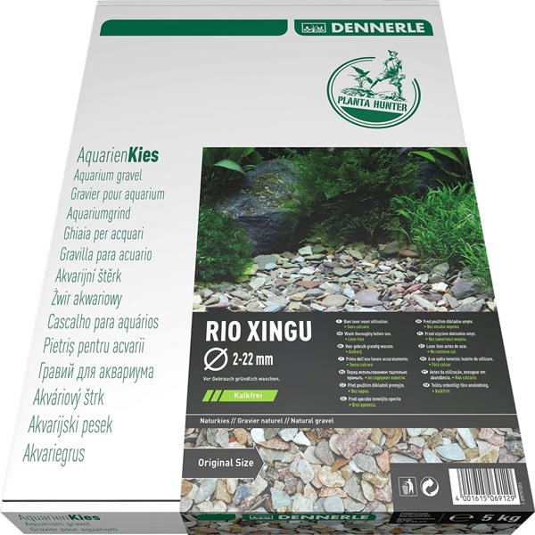 Dennerle Natural gravel planthunter Rio Xingu mix 2-22mm 5kg