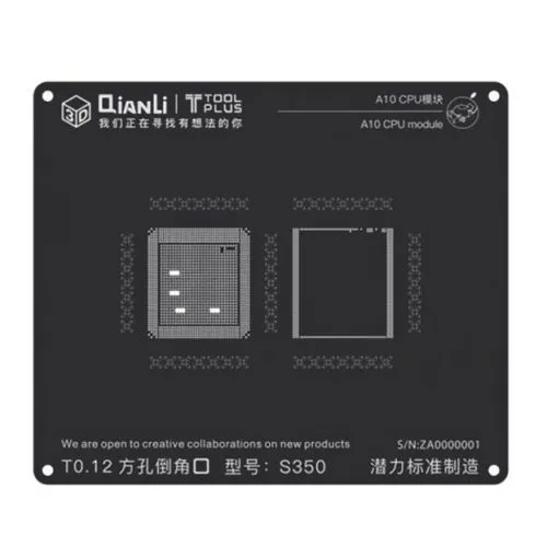 BGA sito Qianli ToolPlus 2D iBlack CPU modul za iPhone 7G A10 S350
