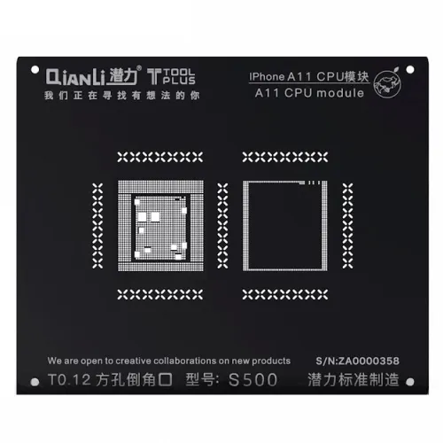 BGA sito Qianli ToolPlus 3D iBlack CPU modul za iPhone 8G A11 S500