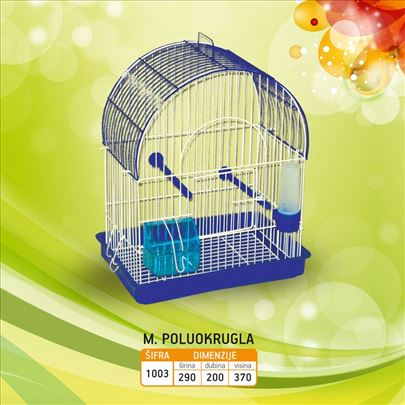 Kavez za ptice - mali poluokrugli 1003
