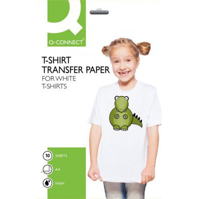Preslikači za majcu T-Shirt Transfer paper 1/10 A4, KF01430, Q-connect