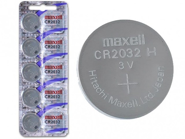 Dugmasta Baterija CR2032 3V Litijum Maxell  5 kom