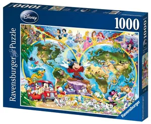 Ravensburger Ravensburger puzzle od 1000 delova Diznijeva mapa sveta (RA15785)