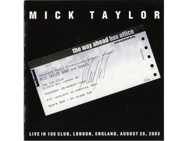 Mick Taylor – Live In 100 Club, London, England  2cd