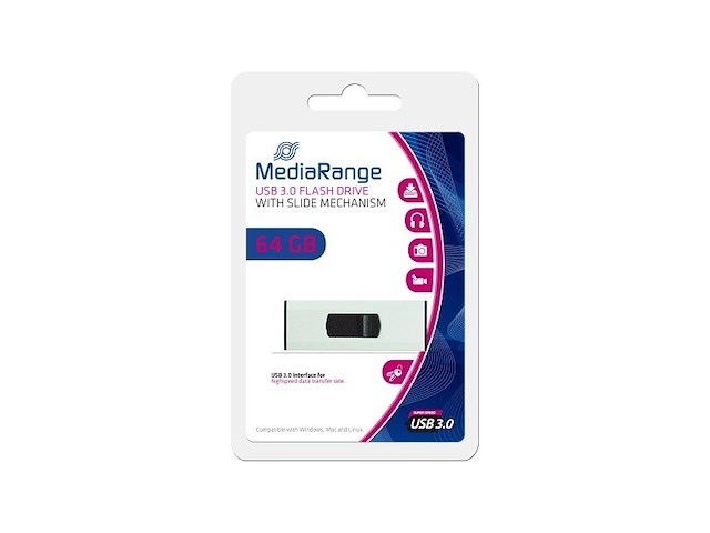 MediaRange USB memorija 64GB - USB 3.0