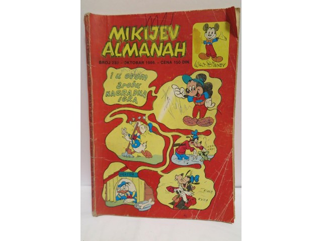 MIKIJEV ALMANAH  BROJ 232 - OKTOBAR 1986.