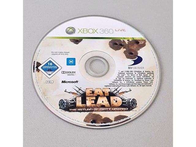 Eat Lead The Return of Matt Hazard XBOX 360 -samo disk-