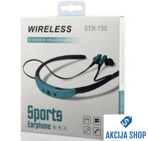 Bluetooth bežične slušalice STN-730 plave – Bluetooth bežične slušalice STN-730 plave