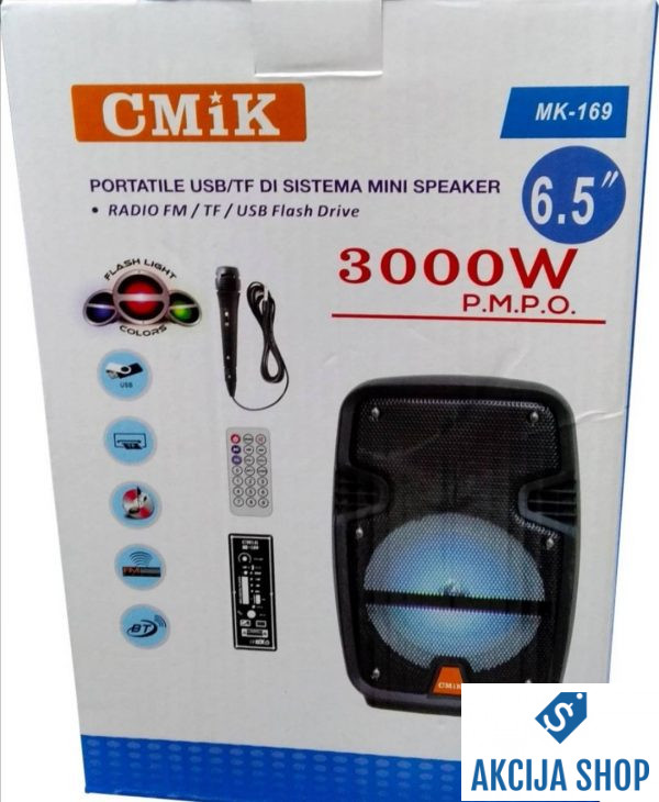 Bluetooth karaoke zvučnik Cmik MK-169 – Bluetooth karaoke zvučnik Cmik MK-169