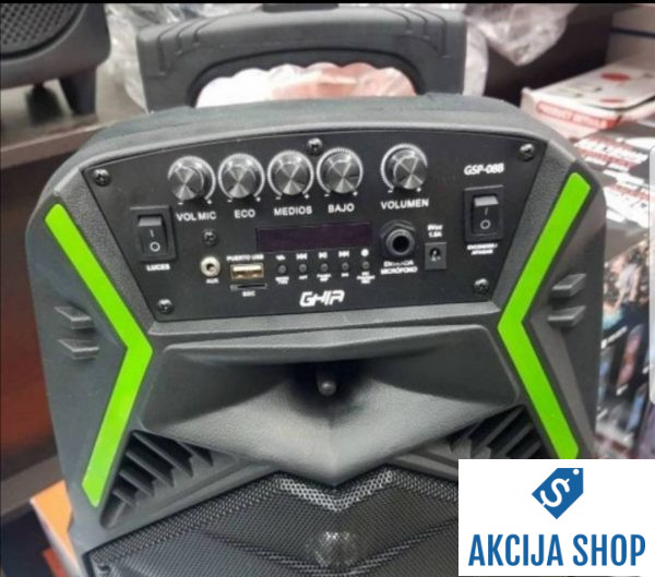 Bluetooth karaoke zvučnik Ghia – Bluetooth karaoke zvučnik Ghia