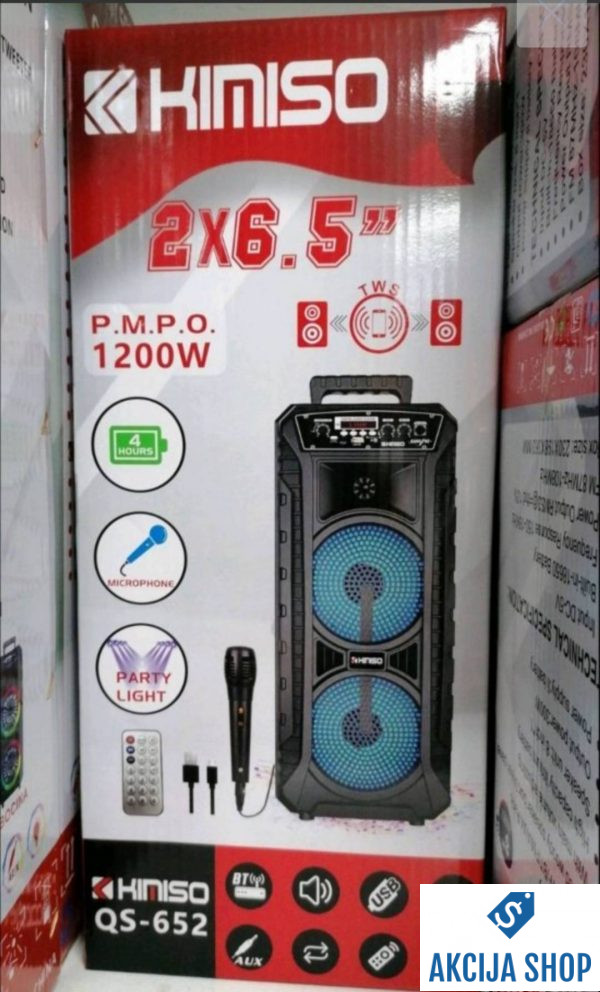 Bluetooth karaoke zvučnik Kimiso QS 652 – Bluetooth karaoke zvučnik Kimiso QS 652