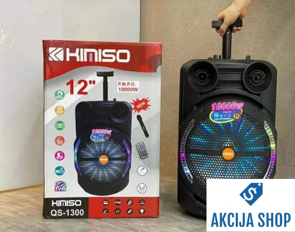 Prenosivi blutut karaoke zvučnik 12″ – Kimiso QS 1300 – Prenosivi blutut karaoke zvučnik 12″ – Kimiso QS 1300