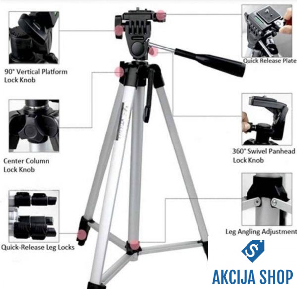 Stativ, držač za fotoaparat ili telefone 330A tripod – Stativ, držač za fotoaparat ili telefone 330A tripod