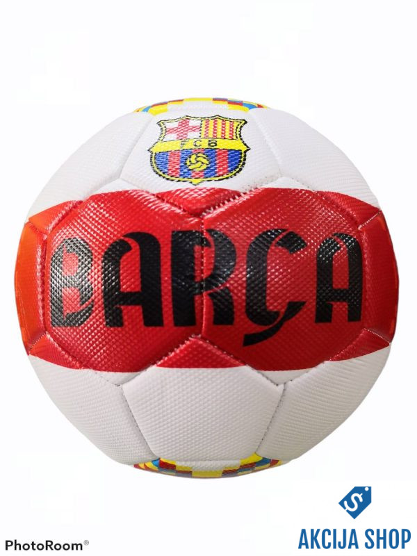 Belo crvena fudbalska lopta Barcelona – Belo crvena fudbalska lopta Barcelona