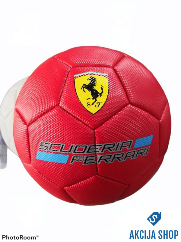 Crvena kožna fudbalska lopta Ferrari – Crvena kožna fudbalska lopta Ferrari
