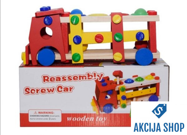 Drveni kamion – ressembly screw car – Drveni kamion – ressembly screw car