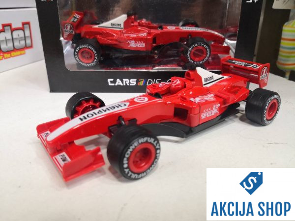 Formula F1 metalna trkačka crvena – Formula F1 metalna trkačka crvena