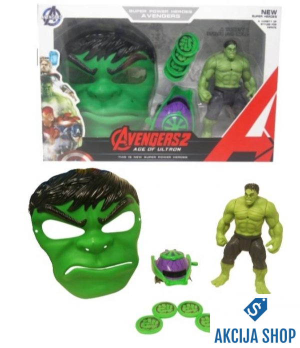 Hulk set igračka, maska i sat ispaljivač – Hulk set igračka, maska i sat ispaljivač