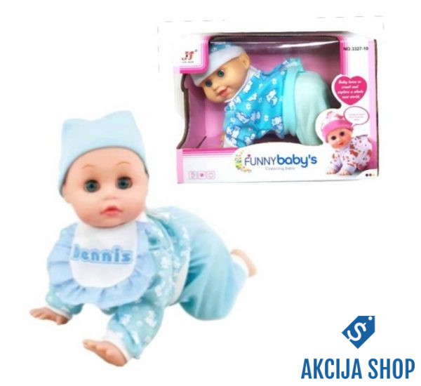 Lutka beba koja puzi i govori plava – Lutka beba koja puzi i govori plava