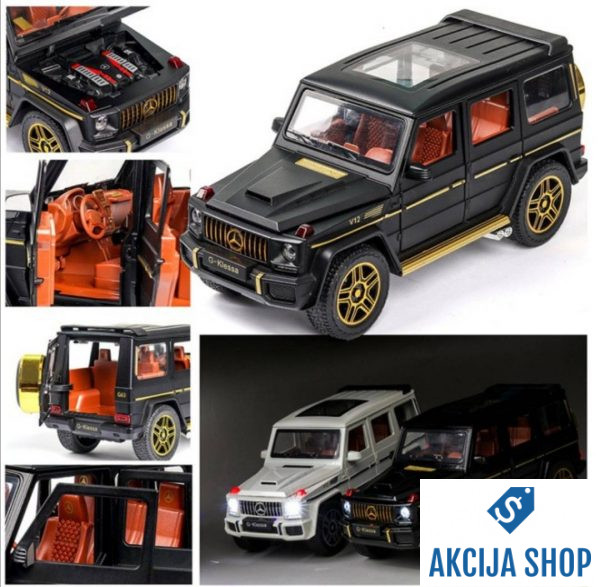 Mercedes Benz AMG G63 metalni autić crni – Mercedes Benz AMG G63 metalni autić crni
