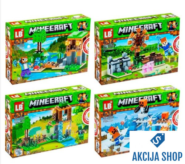 Minecraft lego 4u1 od 445 delova – Minecraft lego 4u1 od 445 delova