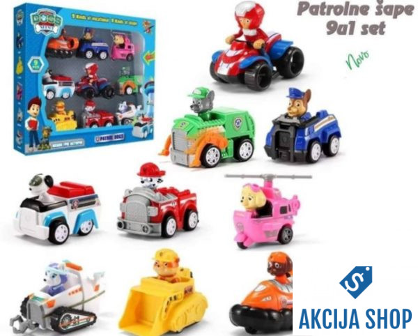 Patrolne šape set od 9 komada – Patrolne šape set od 9 komada