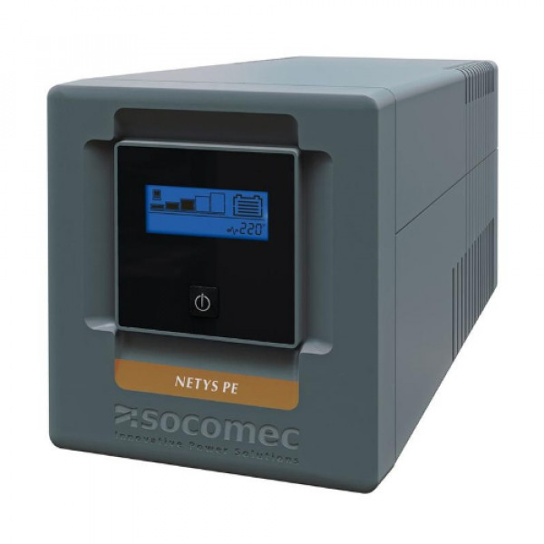 UPS Socomec NeTYS PE 1000VA/600W 230V 50/60Hz AVR, Step wave, LCD displej, RJ45, 1xUSB