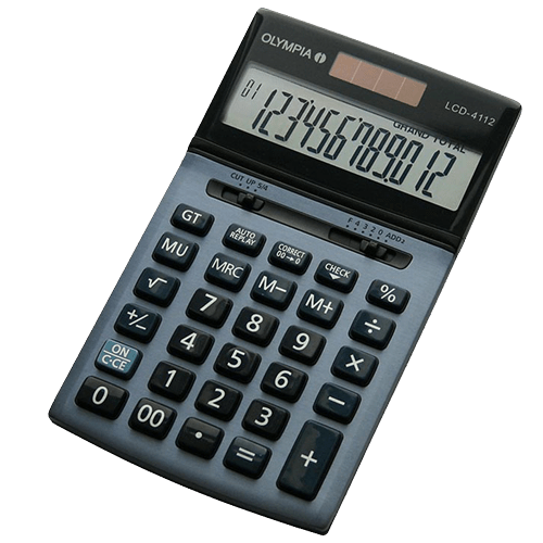OLYMPIA Kalkulator LCD 4112 (Siva)