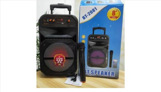 Zvucnik Bluetooth Karaoke +zicni+bezicni mikrofon