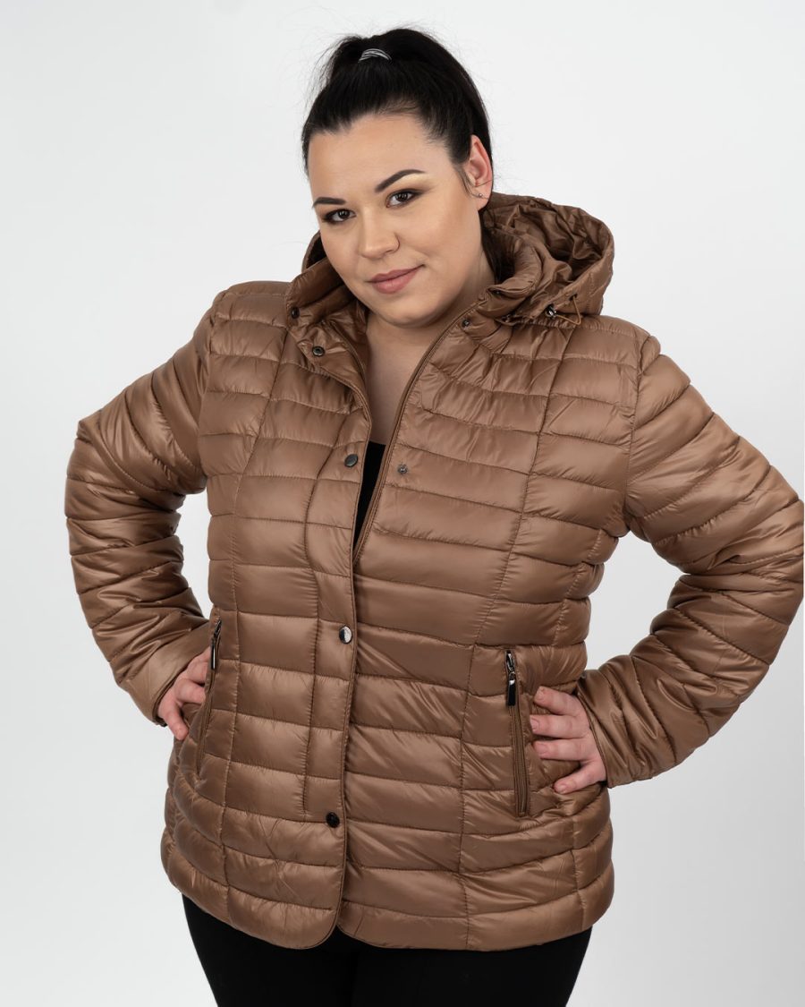 Ženska zimska jakna – Sportska i Casual – BM 1610 – Svetlo braon
