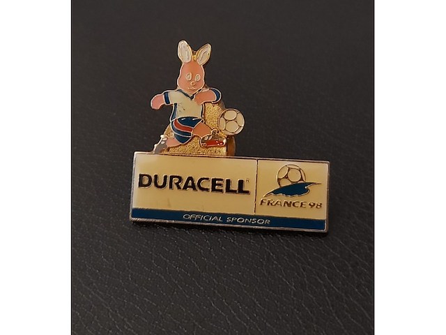 značka DURACELL FRANCE 98 OFFICIAL SPONSOR