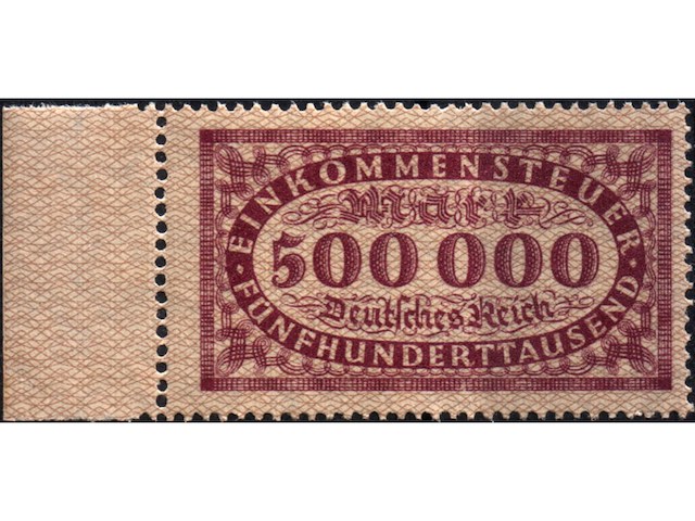 kt480a  1923  DeutschesReich  MiPoreznaM **