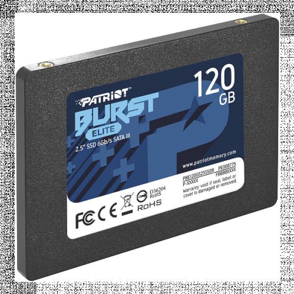 SSD 2.5 SATA3 6Gb/s 120GB Patriot Burst Elite 450MBs/320MBs PBE120GS25SSDR
