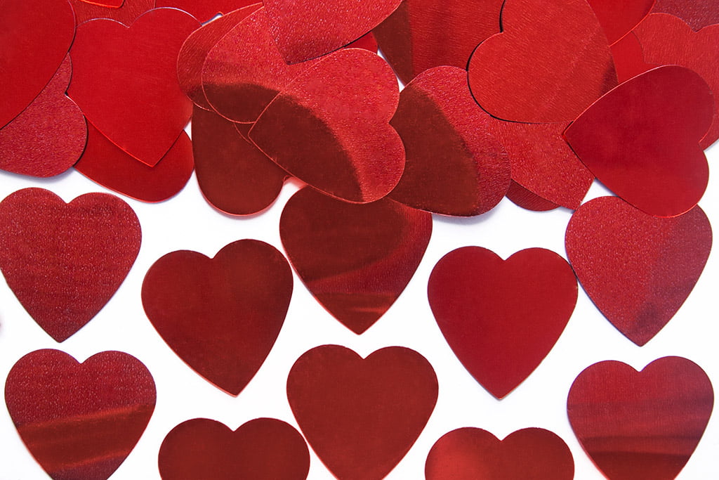 Stone konfete – krupna crvena srca