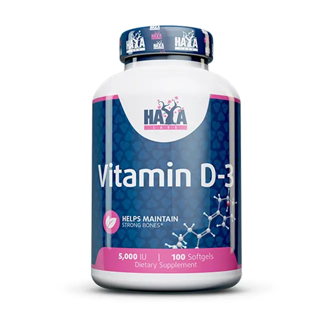 Vitamin D3 5000i.u. 100gelkapsula – Haya Labs
