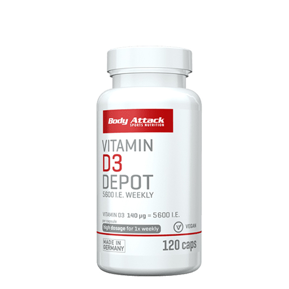 Vitamin D3 Depot Weekly 120cap – Body attack