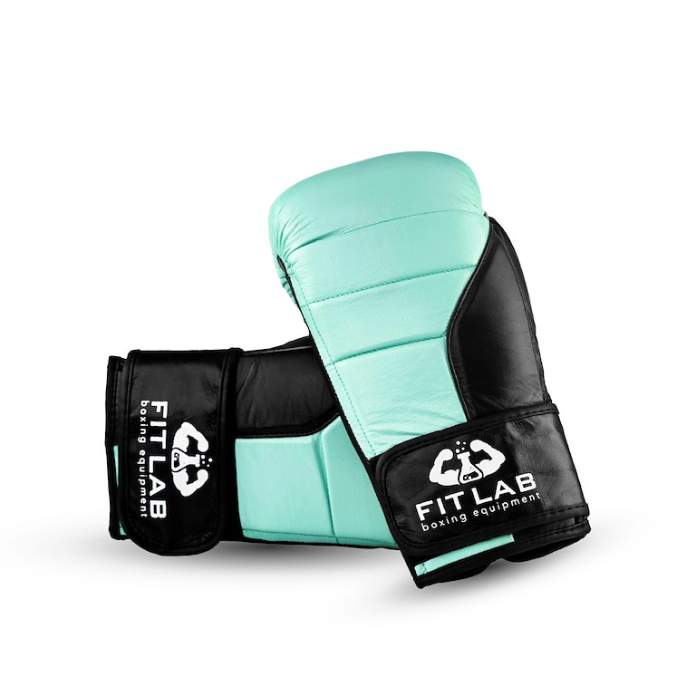 Turquoise iron / boks rukavice 100% koža – FitLAB