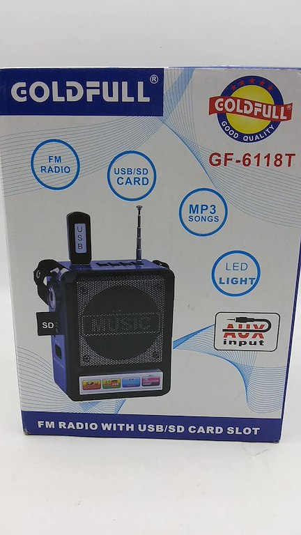 GF-6118T Zvučnik radio MP3/SD card **