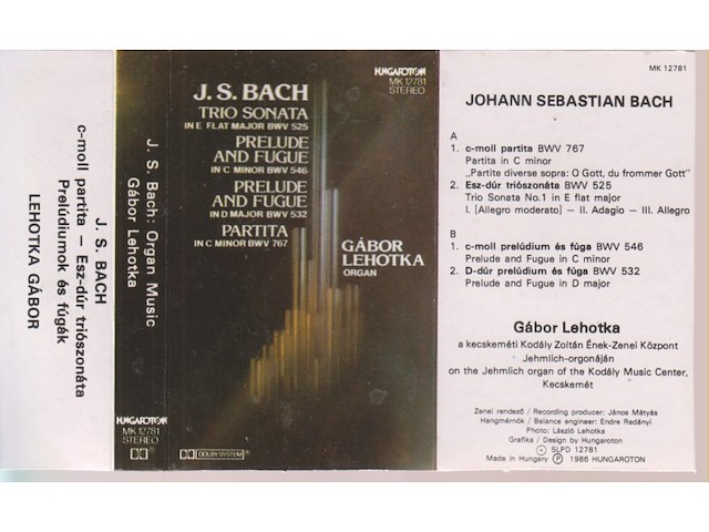 BAH BACH / TRIO SONATA